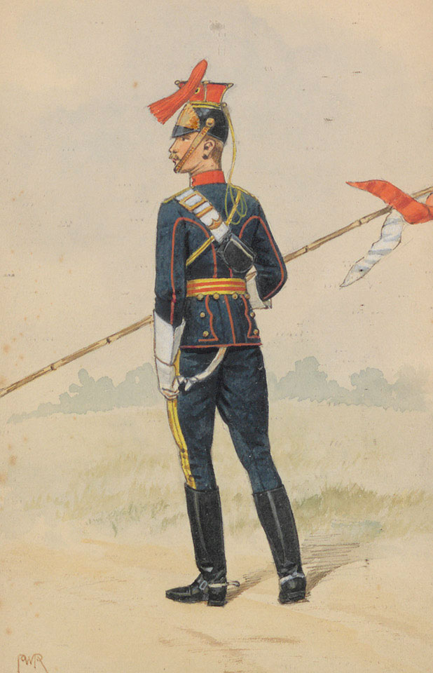 Trooper, 12th Lancers, in full dress uniform, 1900 (c) | Online ...