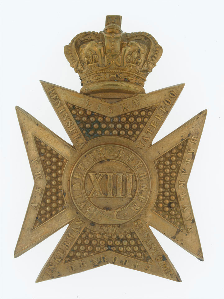 Shako plate, other ranks, 13th (Light) Dragoons, 1844-1855 | Online ...