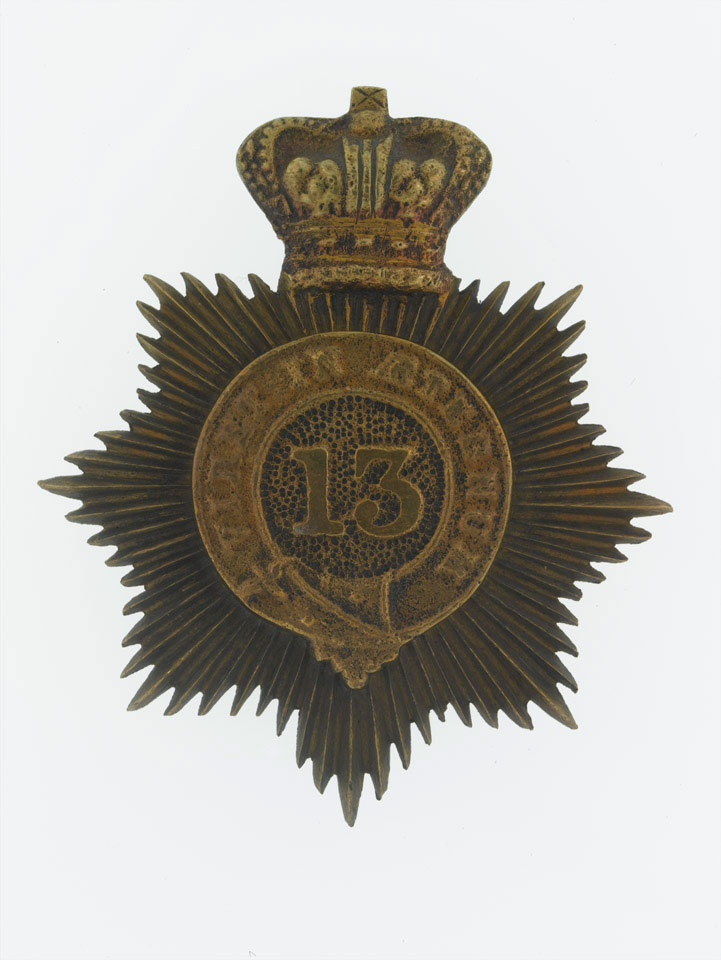 Shako plate, other ranks, 13th (Light) Dragoons, 1855-1861 | Online ...