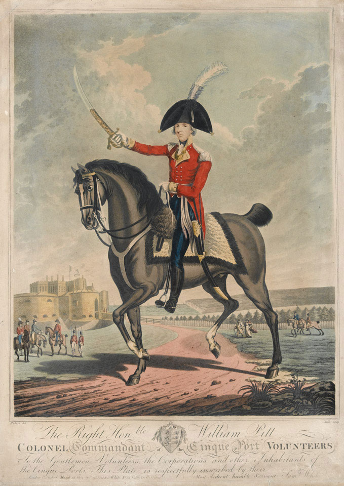 'The Right Honble William Pitt Colonel Commandant of the Cinque Port ...