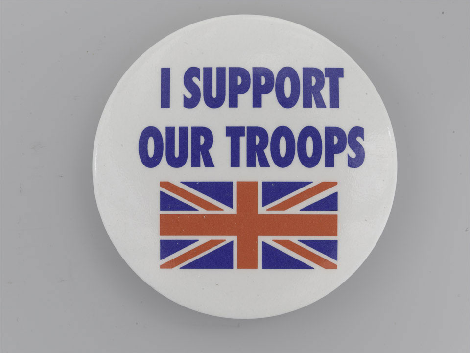 I Support Our Troops lapel badge, 1991 (c) | Online Collection ...