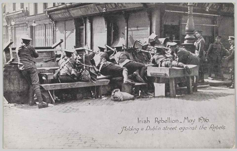 'Irish Rebellion, May 1916. Holding a Dublin Street against the Rebels ...