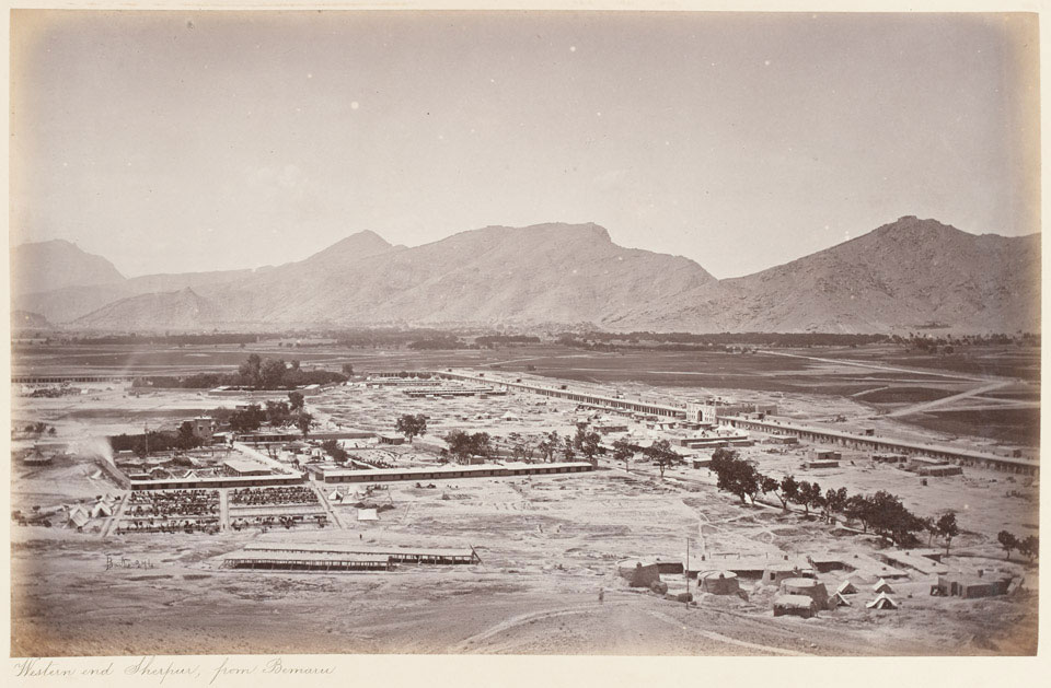 Western end of Sherpur from Bemaru, 1879 | Online Collection | National ...