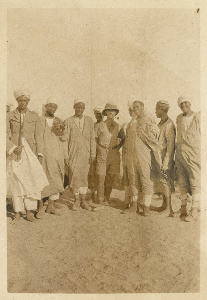 Corporal Joseph Egerton with members of the Egyptian Camel Transport ...