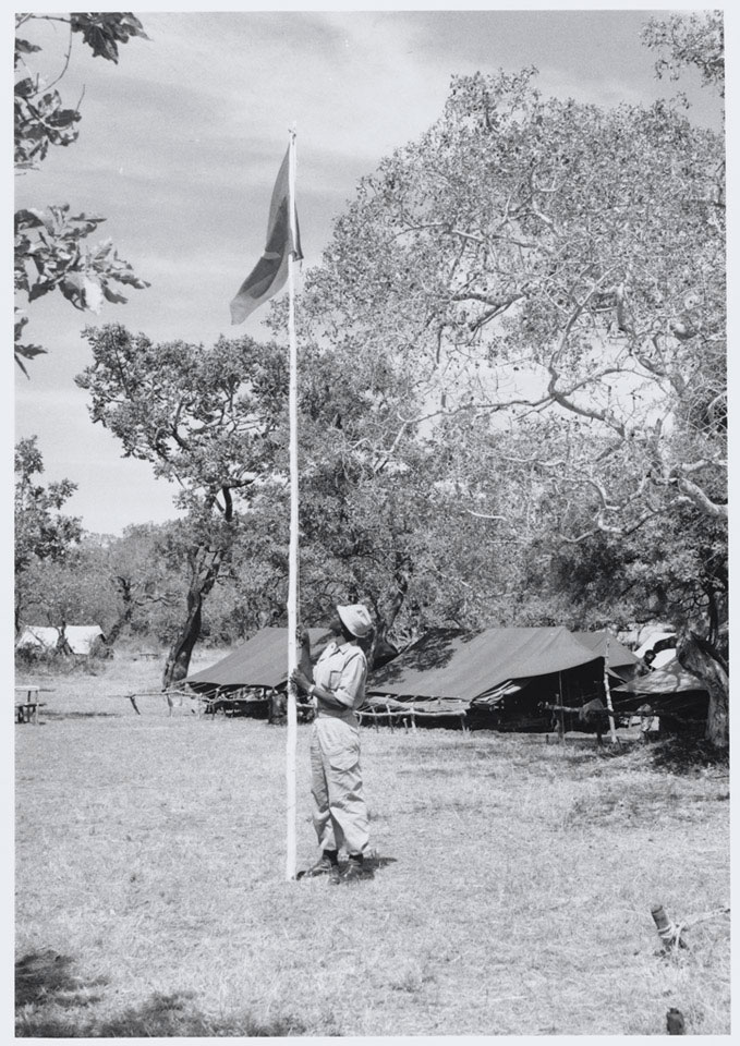 A small temporary camp, 4th Battalion, King's African Rifles, Northern ...