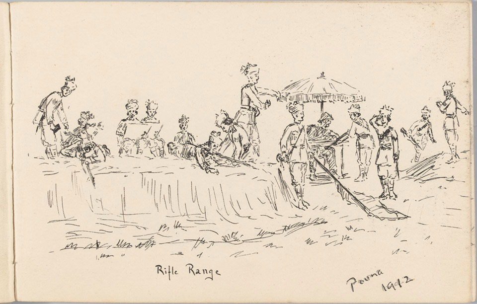'Rifle Range', 127th Queen Mary's Own Baluch Light Infantry, 1912 ...