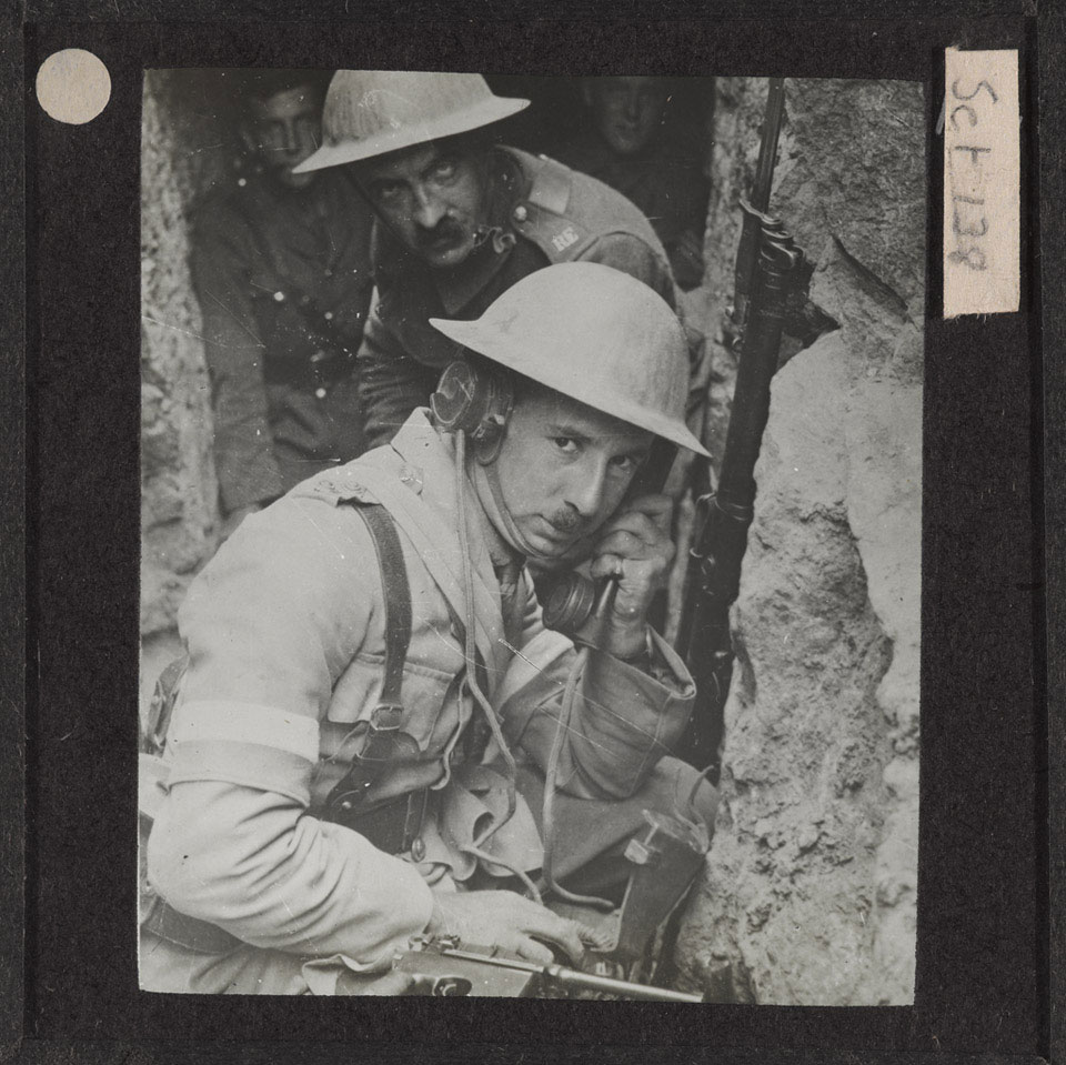 Using a field telephone, 1916 (c) | Online Collection | National Army ...