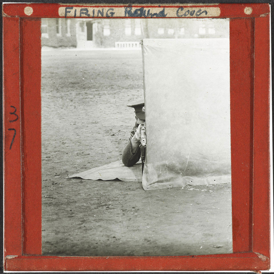 Firing Behind Cover, 1914 | Online Collection | National Army Museum ...