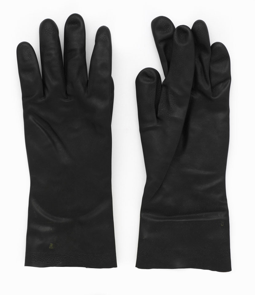 Black rubber NBC outer gloves, 1986 | Online Collection | National Army ...