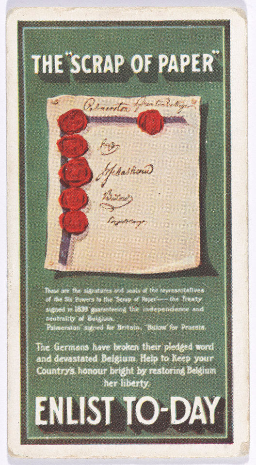 'The Scrap of Paper - Prussia's Perfidy - Britain's Bond Enlist To-day ...