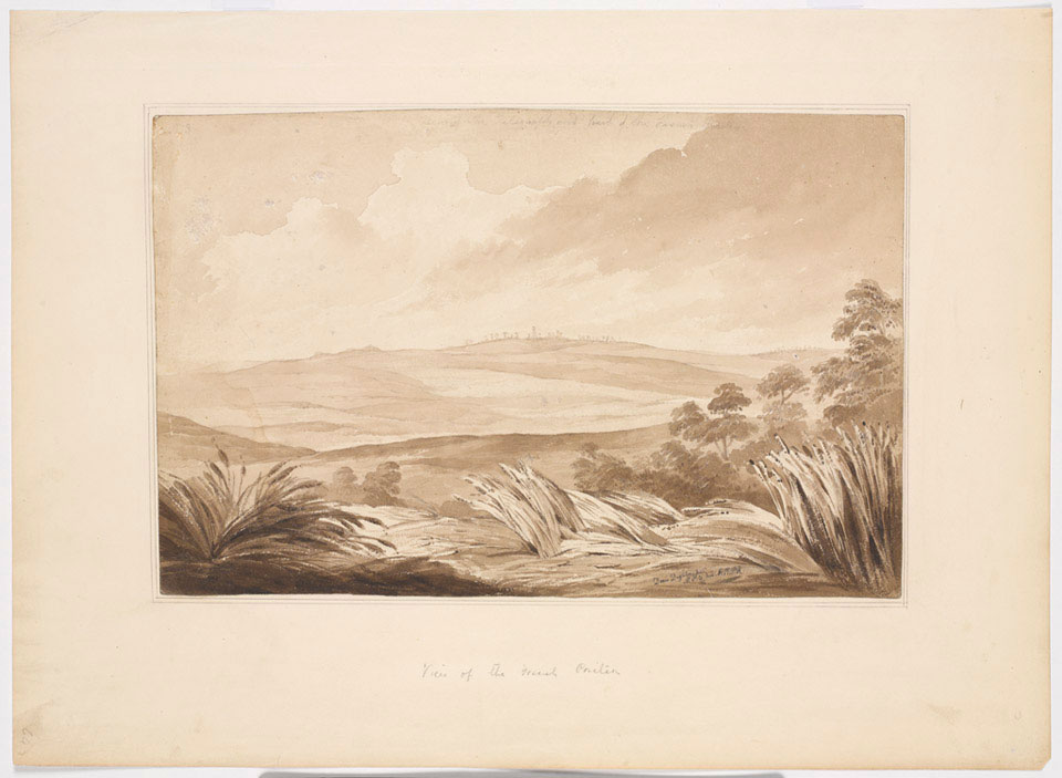 'View of the Telegraph and part of the French Position', Waterloo, 1815 ...