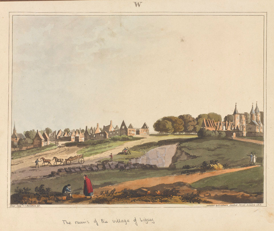 'The ruins of the village of Ligny', 1815. | Online Collection ...