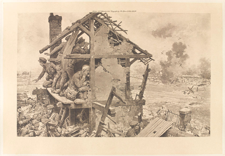 'In a British Advanced Observation Post : How artillery fire is ...