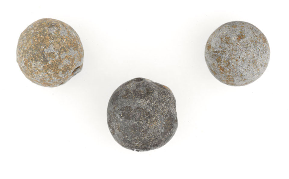 Three musket balls, from the battlefield of Albuera, 1811 (c) | Online ...
