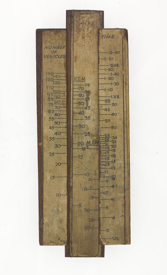 Slide rule owned by Lieutenant General Gerald Templer, 1945 (c ...