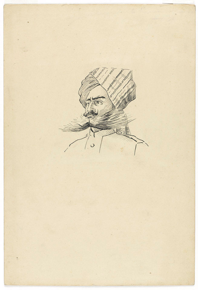 'Sadul Light Infantry, Havildar. A Rahtor Rajput of Bikaner', 1910 (c ...