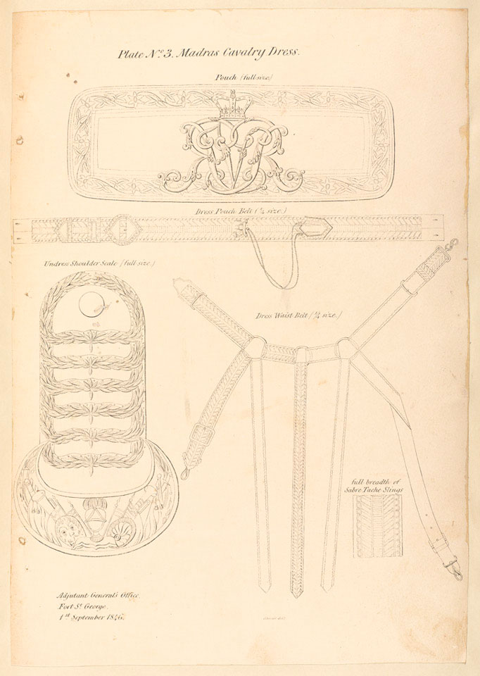 'Plate No 3. Madras Cavalry Dress', 1846-1852 | Online Collection ...