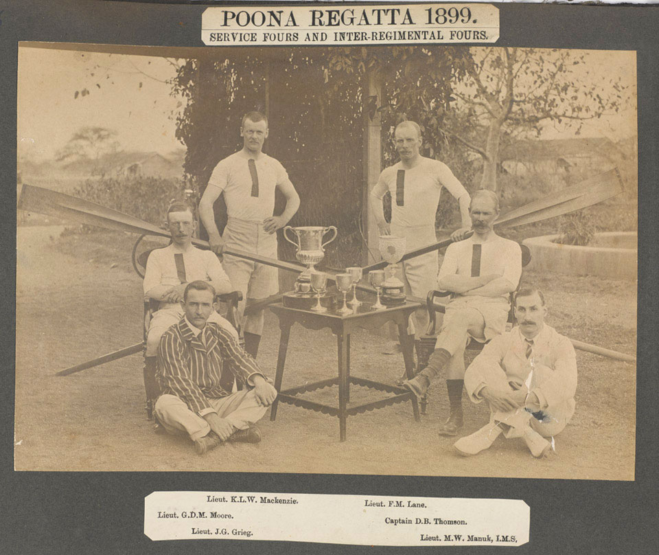 'Poona Regatta 1899. Service Fours and Inter-Regimental Fours' | Online ...