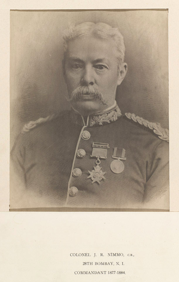 'Colonel J. R. Nimmo, C.B., 28th Bombay N.I. Commandant 1877-1884 ...