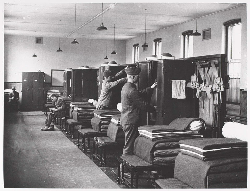 Interior of barracks, United Kingdom, 1939 (c) | Online Collection ...