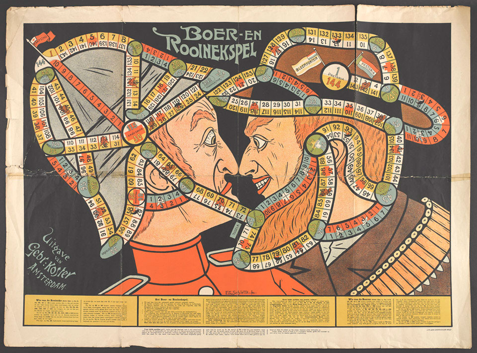'Boer en Rooinekspel', Boer War game board, 1905 | Online Collection ...