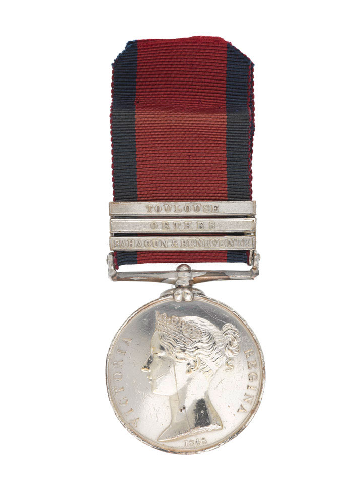 Military General Service Medal 1793-1814, with four clasps, Private ...