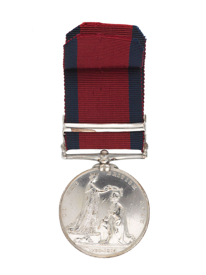 Military General Service Medal 1793-1814, with four clasps, Private ...