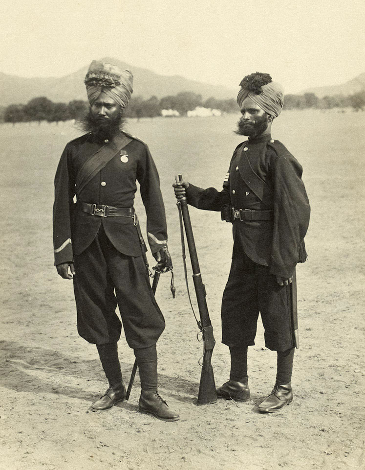 'Merwara Battalion'; 'Subadar', 'Havildar', 1893 | Online Collection ...