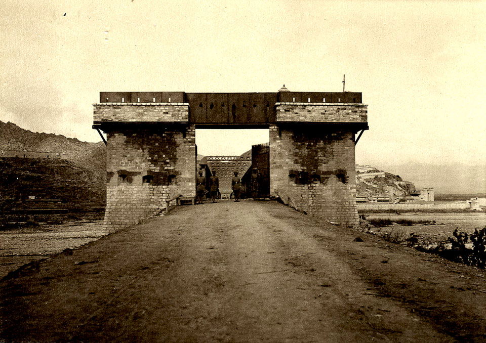'Bridge Head at Chakdara Bridge over Swat River', North West Frontier ...