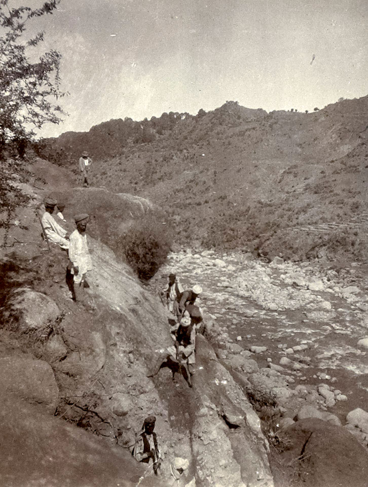 'Working on Dadh Khul. May 05', 34th Sikh Pioneers, Kangra Earthquake ...