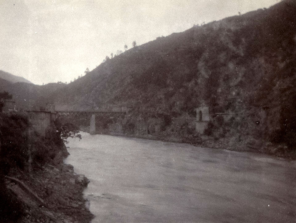 'Bridge over River Jhelum at Kohala', July 1905 | Online Collection ...