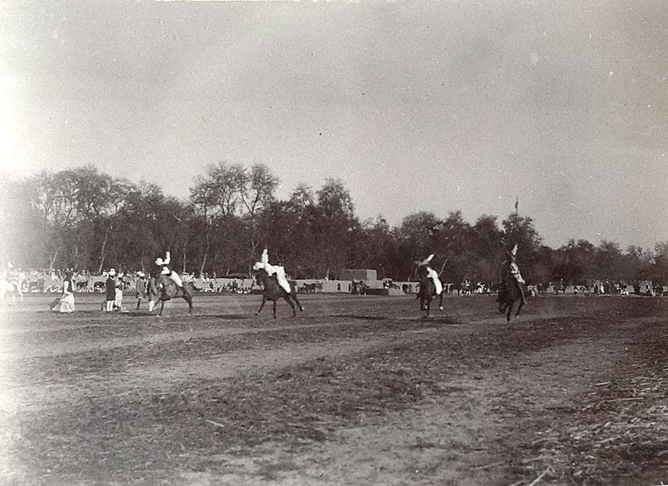 17th Cavalry tent-pegging, India, 1908 (c) | Online Collection ...
