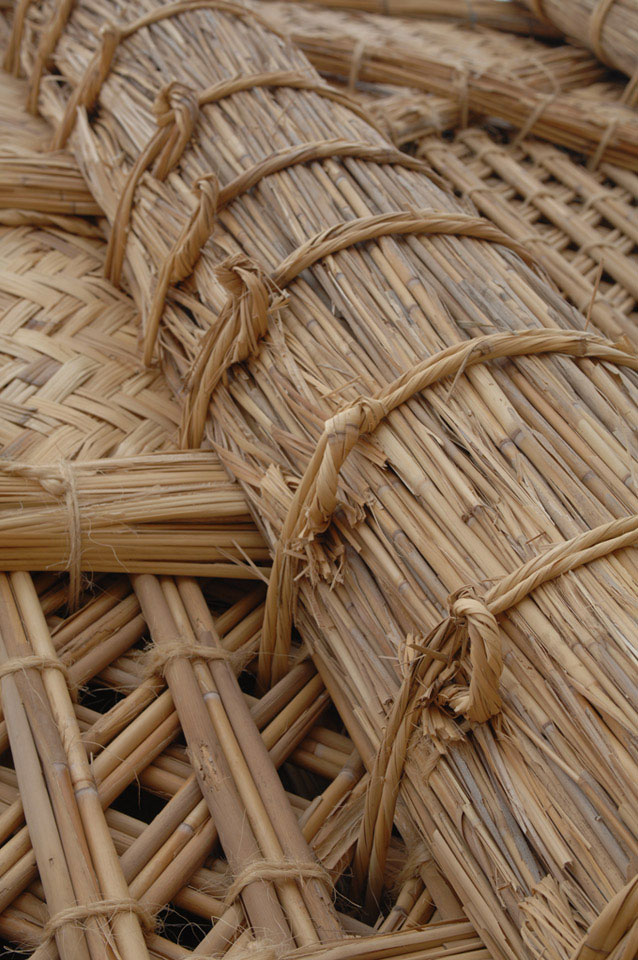 Detail of a traditional Mudhif reed house, Iraq, 2009 | Online ...