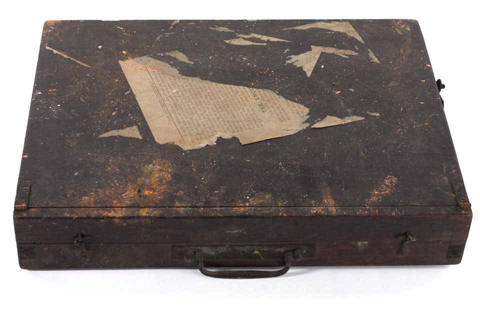 Artist's wooden box, Captain Richard Tennant Cooper, Royal Engineers ...