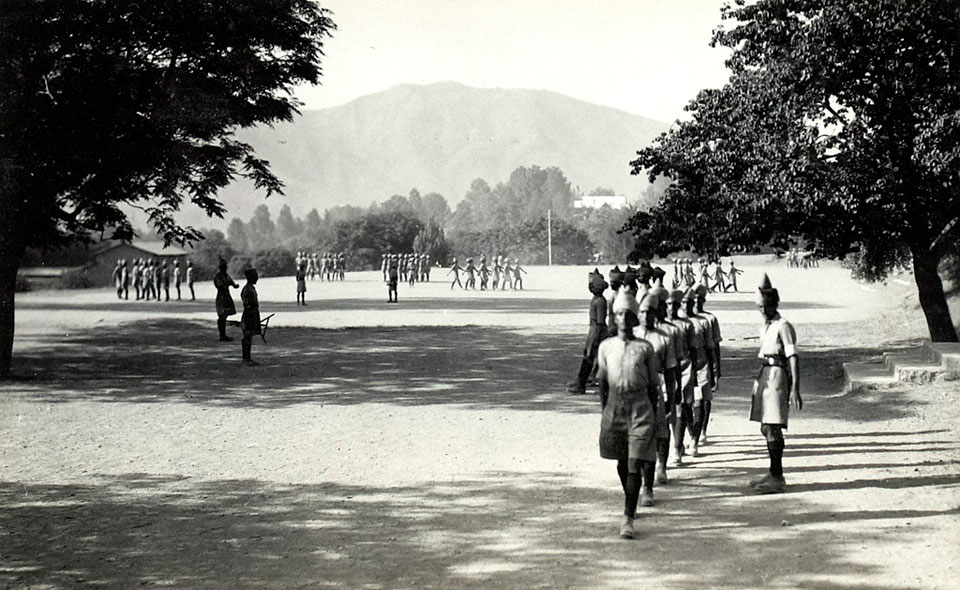 'Training Battalion', 'Recruits at work', 'Abbotabad', 13th Frontier ...