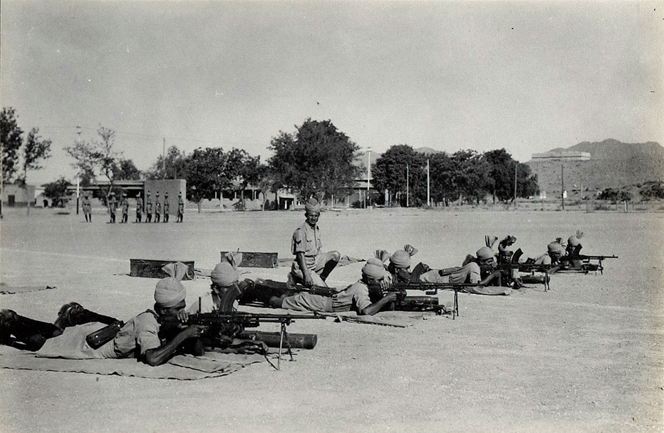 'Vickers Berthier Gun training', 1st Battalion, 13th Frontier Force ...