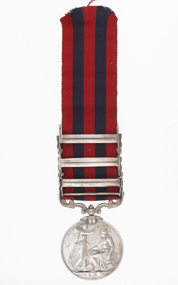India General Service Medal 1854-95, with three clasps, 'Burma 1885-87 ...