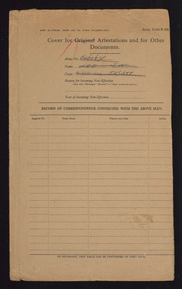 Annual discharge book, Connaught Rangers: Deaths 1920-1930 | Online ...