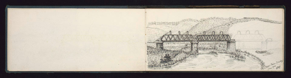 Sketch book of topographical studies kept by Lieutenant Colonel George ...