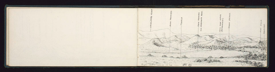 Sketch book of topographical studies kept by Lieutenant Colonel George ...