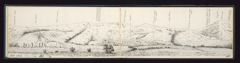 Sketch book of topographical studies kept by Lieutenant Colonel George ...