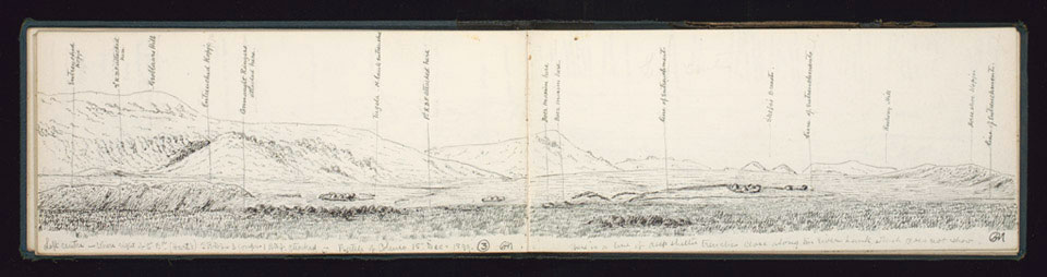 Sketch book of topographical studies kept by Lieutenant Colonel George ...