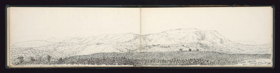 Sketch book of topographical studies kept by Lieutenant Colonel George ...