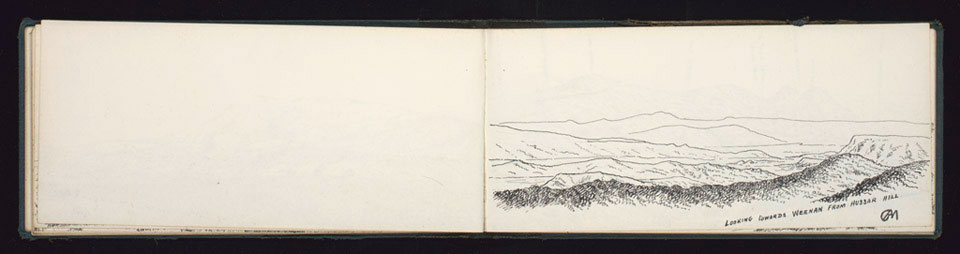 Sketch book of topographical studies kept by Lieutenant Colonel George ...