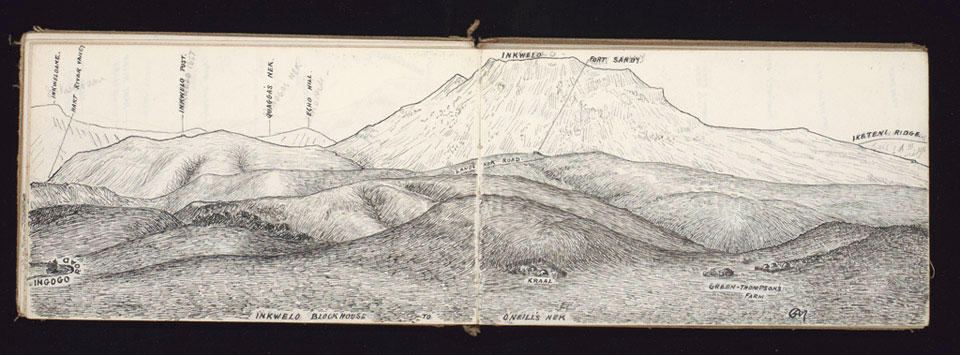 Sketch book of topographical studies, Lieutenant Colonel (later ...