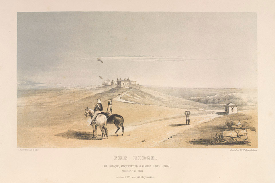 'The Ridge. The Mosque, Observatory & Hindoo Rao's House, from the Flag ...