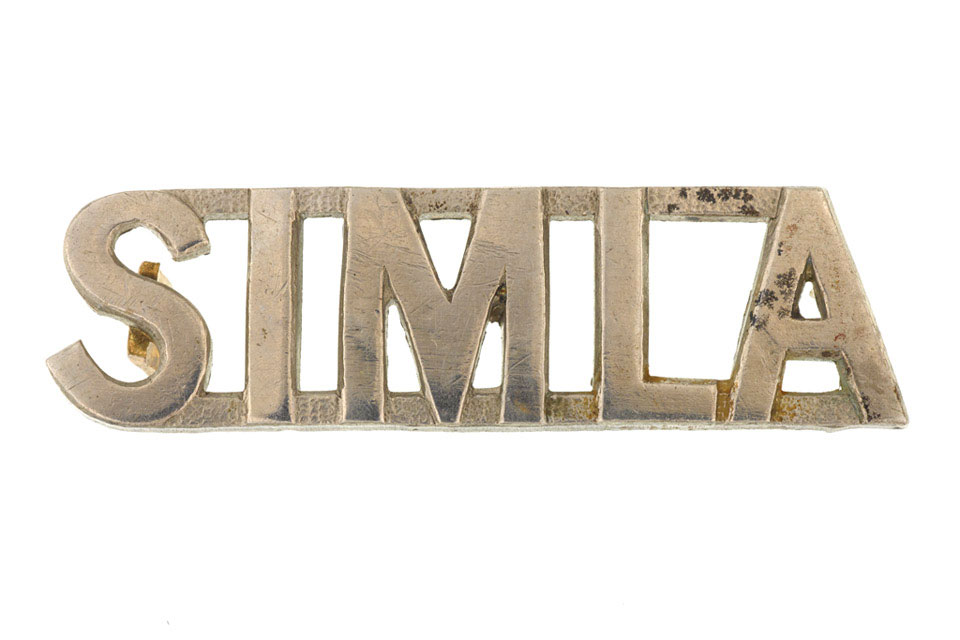 Shoulder title, Simla Rifles, 1920-1947 | Online Collection | National ...