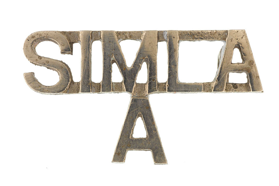 Shoulder title, 'A' Company, Simla Rifles, 1920-1947 | Online ...