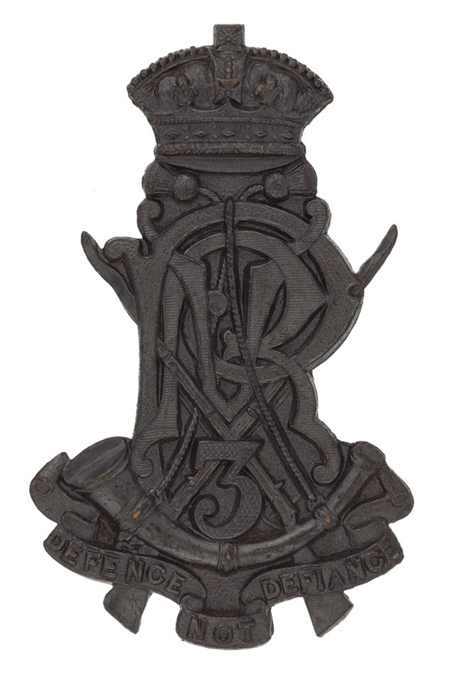 Helmet badge, 3rd Punjab Volunteer Rifle Corps, 1917-1920 | Online ...