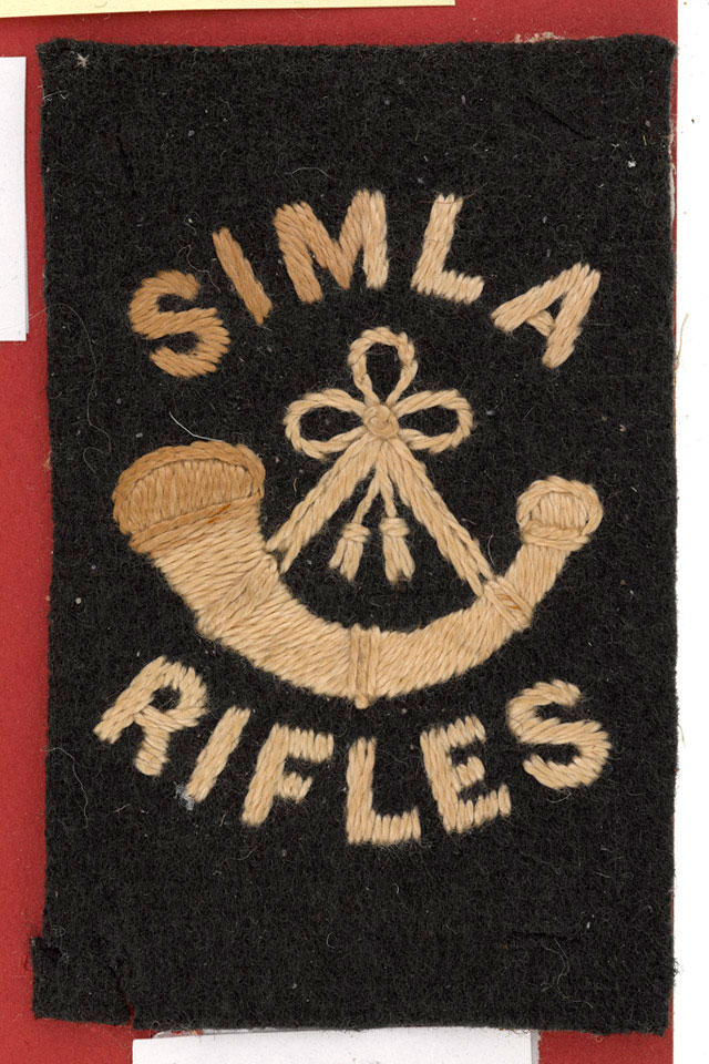 Hat flash, Simla Rifles, 1920-1947 | Online Collection | National Army ...